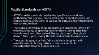 ASTM Standard on Apparel | PPTX
