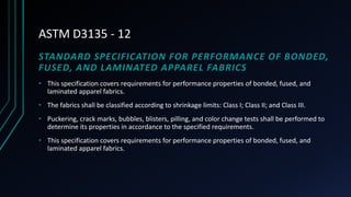 ASTM Standard on Apparel | PPTX