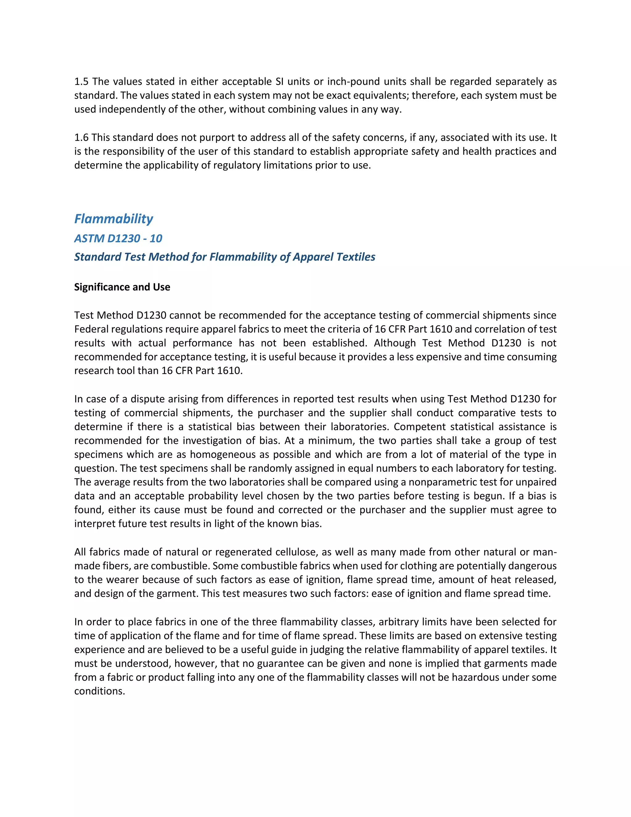 Astm standard on apparel (Source Copy) | DOCX