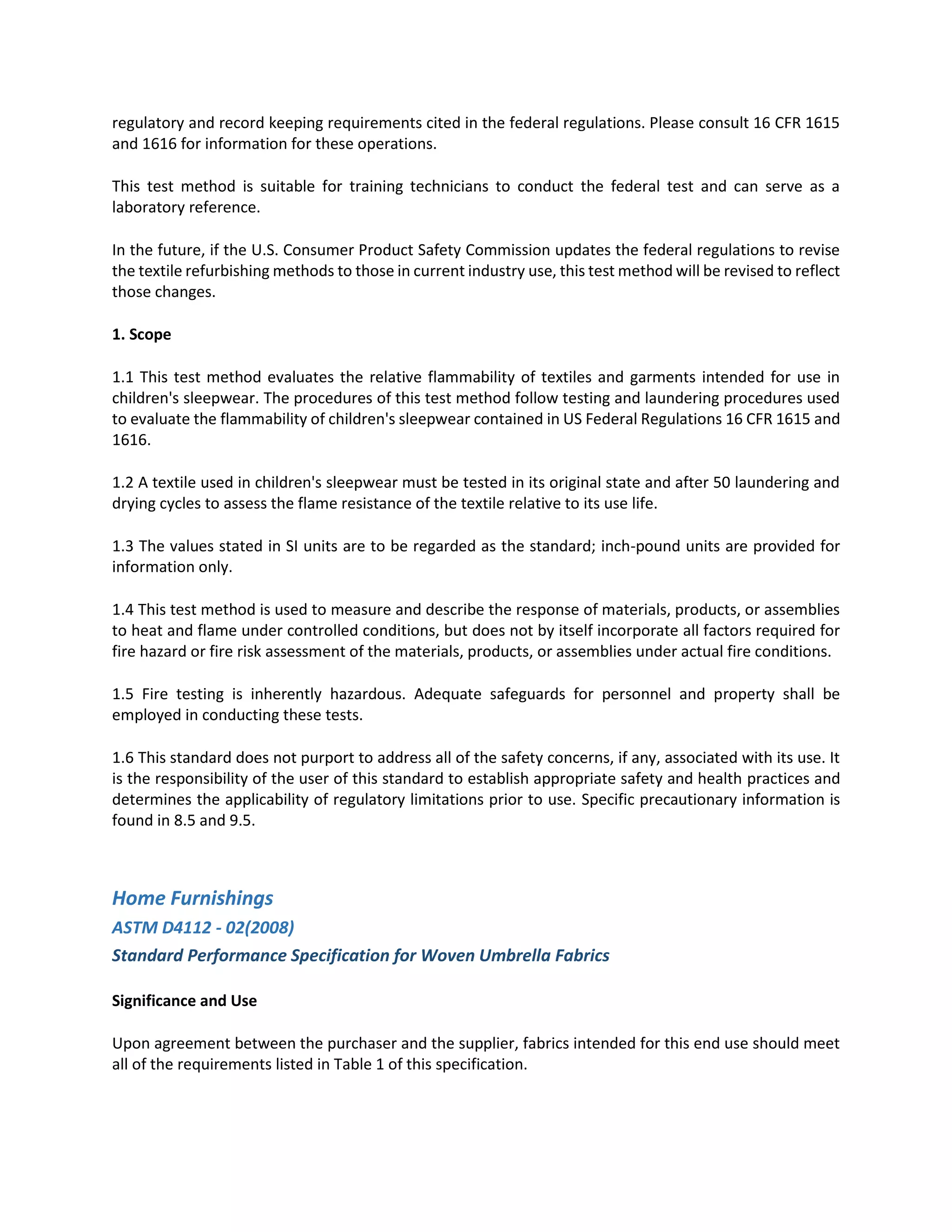 Astm standard on apparel (Source Copy) | DOCX