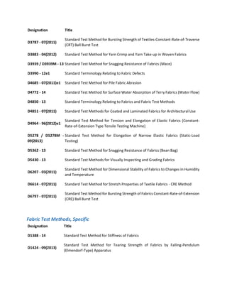 Astm standard on apparel (Source Copy) | DOCX