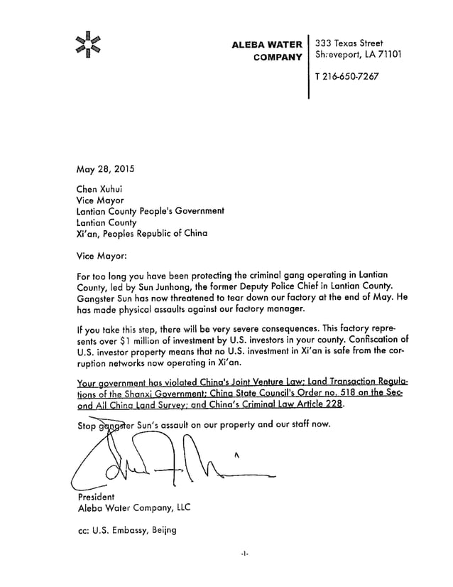 Xi'an Corruption: Warning Letter to Corrupt Vice Mayor | PDF | Crime ...