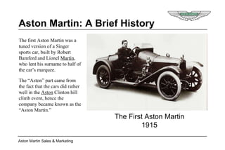 Aston Martin: A Brief History | PPT