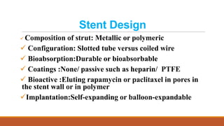 The story of coronary stent | PPTX