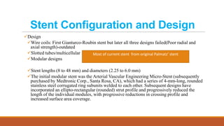 The story of coronary stent | PPTX