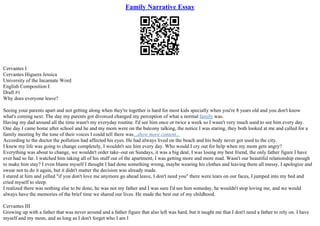 A Story Of My Family | PDF