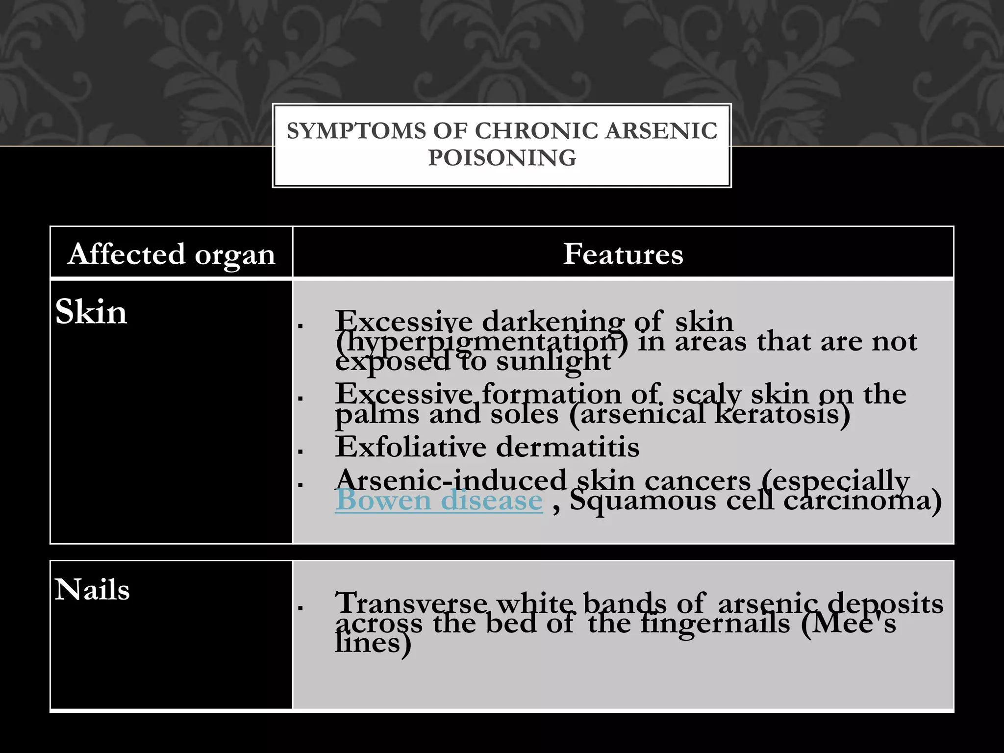 Arsenic Toxicity | PPTX
