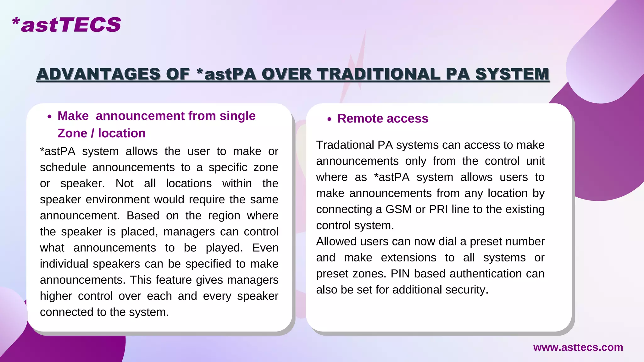 Public Announcement System Supplier | Best PA system dealer | *astTECS ...