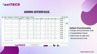 Public Announcement System Supplier | Best PA system dealer | *astTECS ...