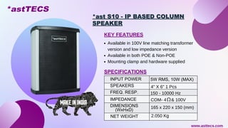 Public Announcement System Supplier | Best PA system dealer | *astTECS ...