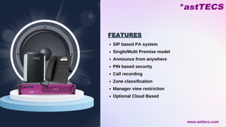 Public Announcement System Supplier | Best PA system dealer | *astTECS ...