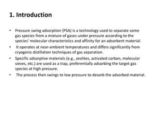 Advance Seperation Technique : PSA System | PPTX