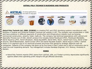 Astral Poly Technik Jan2011 Updated Sep2011 | PDF