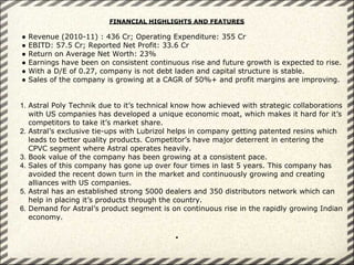 Astral Poly Technik Jan2011 Updated Sep2011 | PDF