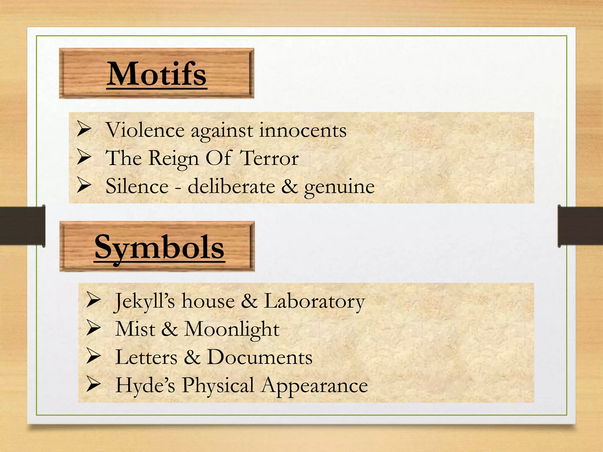 A Strange Case of Dr Jekyll and Mr. Hyde | PPTX