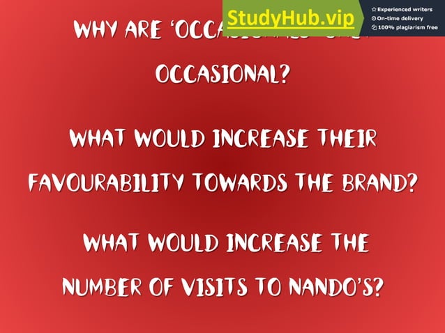 A Strategic Communications Plan For Nandos - Presentation | PDF