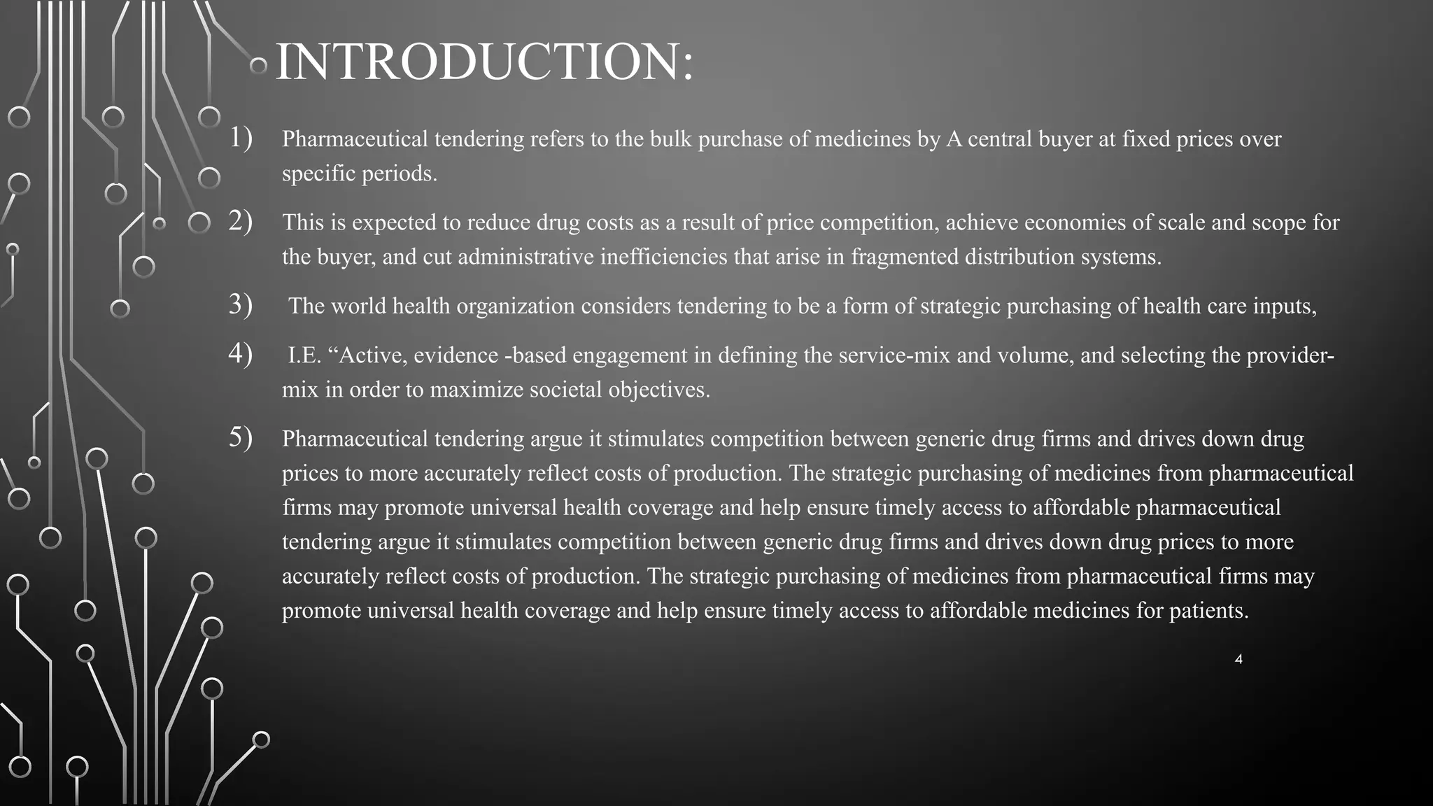 A Strategic Framework for Tender Applications in the Generic Drug ROW ...