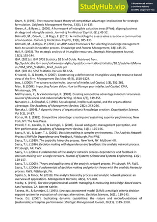 A Strategic Management Framework Of Tangible And Intangible Assets | PDF