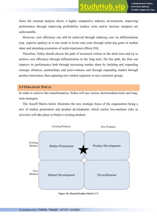 A Strategic Plan Nokia | PDF