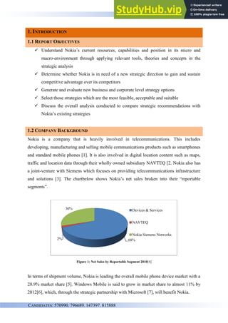 A Strategic Plan Nokia | PDF