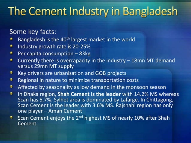 A strategic presentation for Scan Cement | PPTX