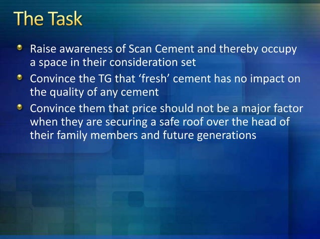 A strategic presentation for Scan Cement | PPTX