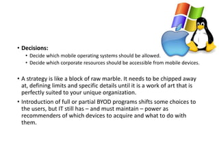 A strategic view of mobile device management | PPTX