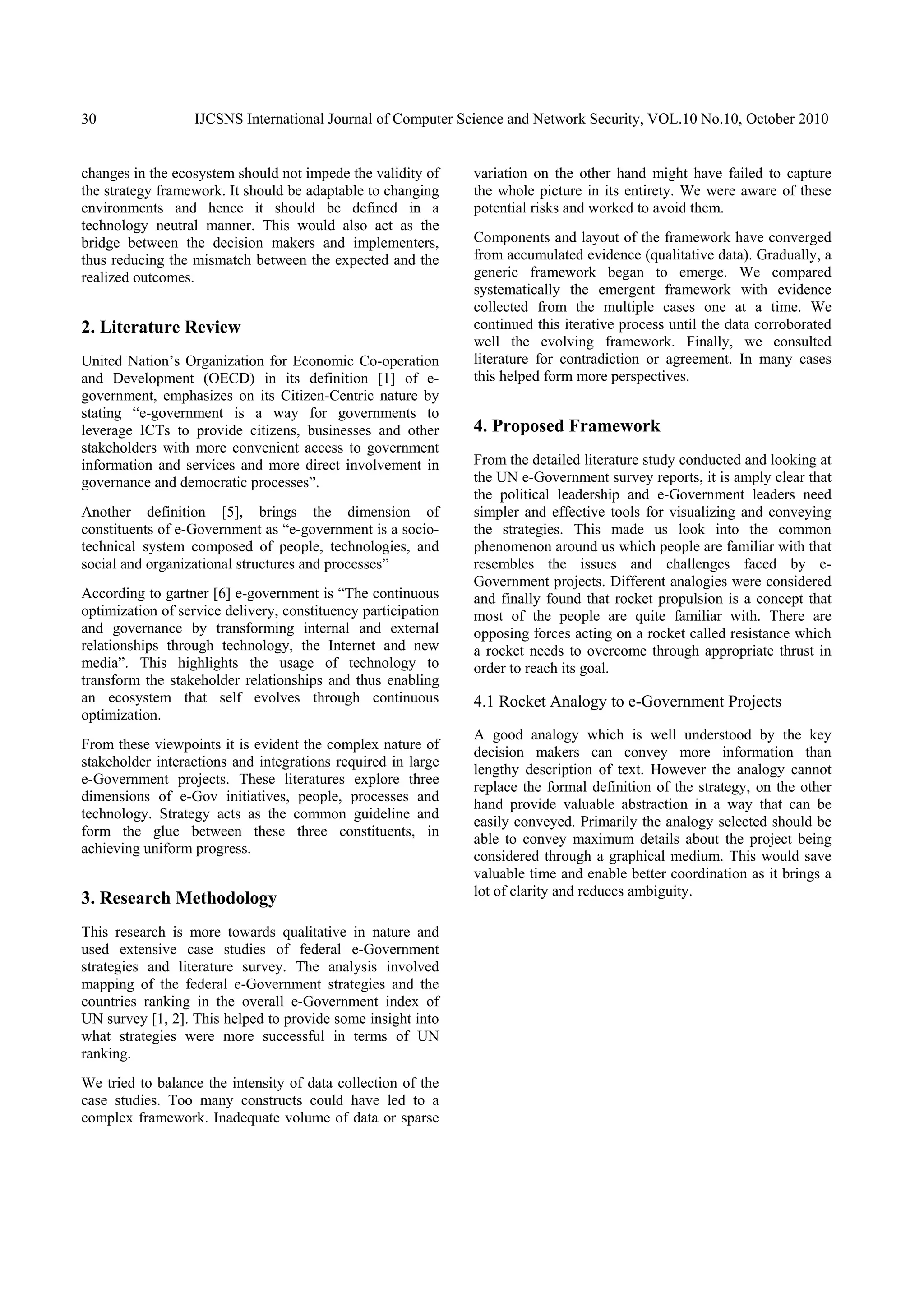 A strategy framework for the risk assessment and mitigation for large e-Government projects | PDF