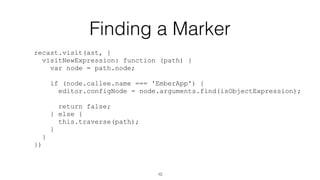 AST Rewriting Using recast and esprima | PPT