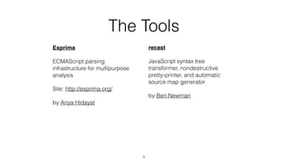 AST Rewriting Using recast and esprima | PPT