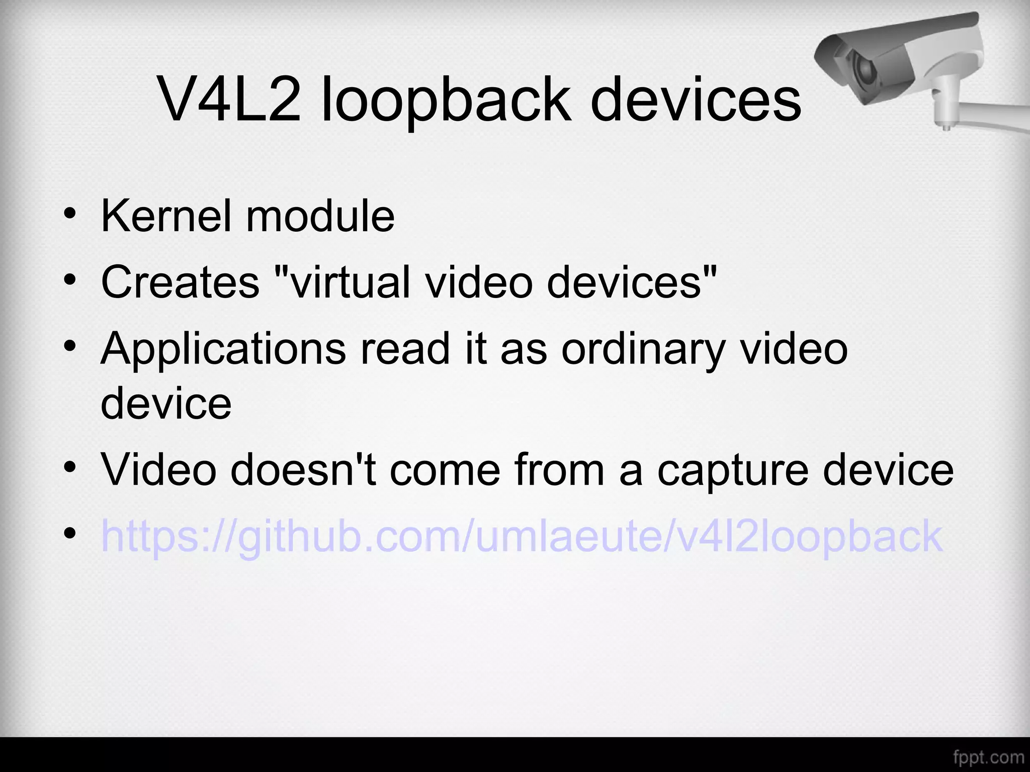 Adding a non-sip ipcamera to your Asterisk | PPT