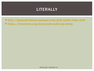 Putting the 'web' into webRTC | PPT