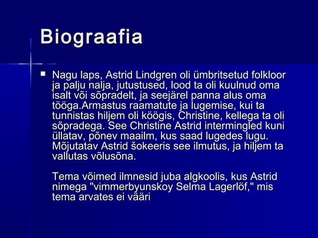 Astrid lindgren | PPT