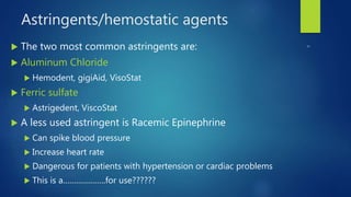 Astrigents and Gingival Retraction, Digital Impressions, Inelastic ...