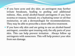 Astringents | PPTX