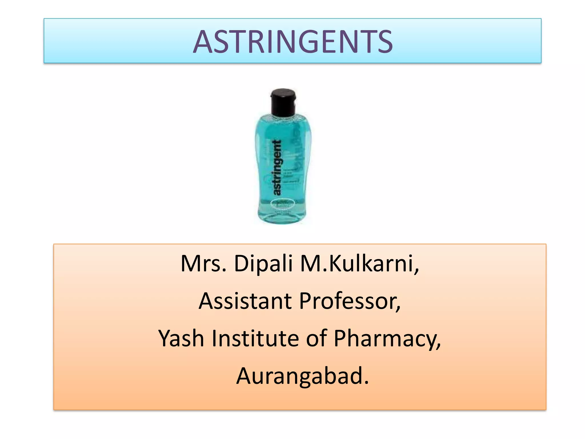 Astringents | PDF