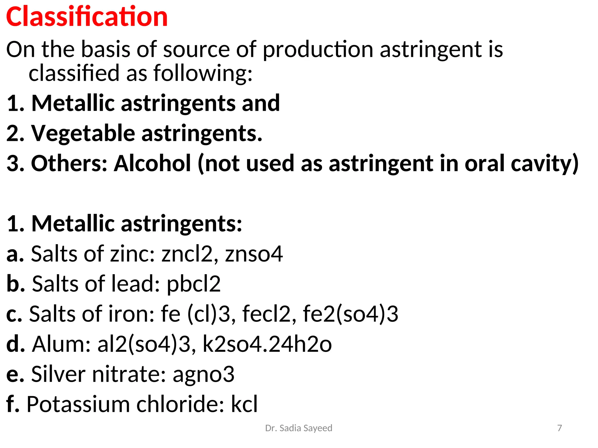 ASTRINGENTS [Autosaved].ppt............. | PPT