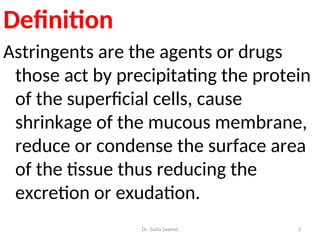 ASTRINGENTS [Autosaved].ppt............. | PPT
