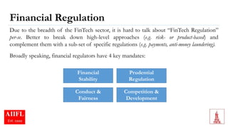 #FinTech Regulation Overview co-presented | PPTX