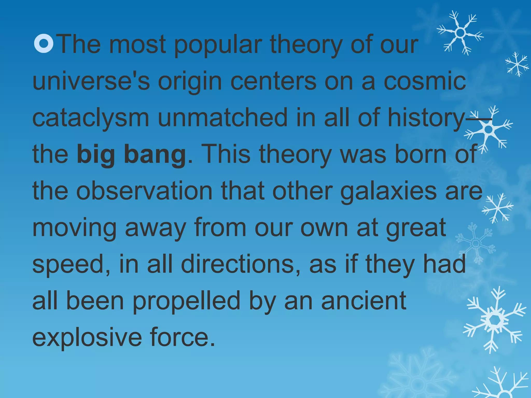 Astronomy big bang theory | PPTX | Physics | Science
