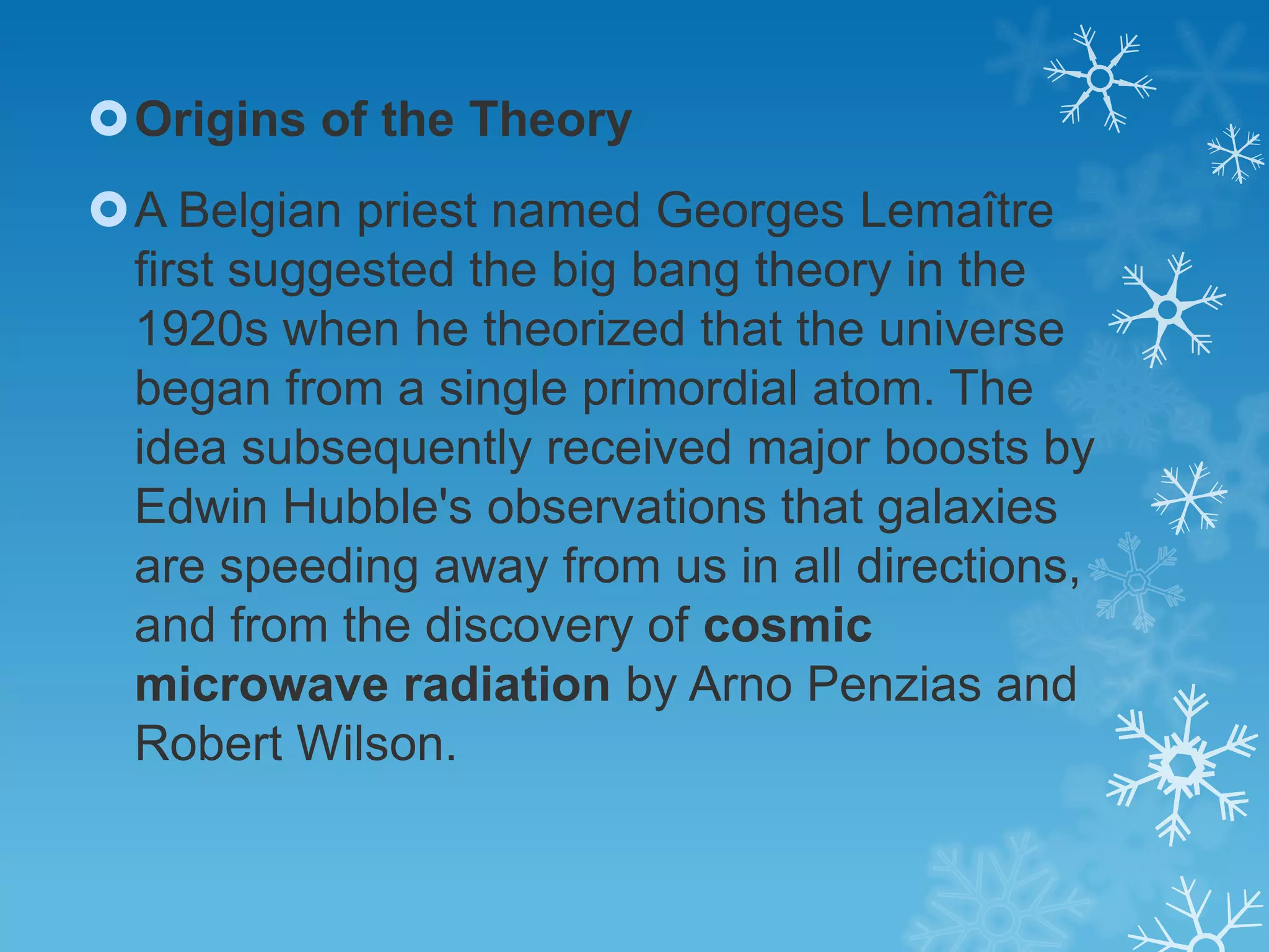 Astronomy big bang theory | PPT