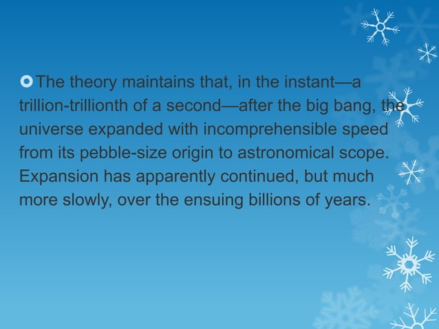 Astronomy big bang theory | PPT