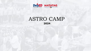 ASTRO camp meeting agenda and activities | PPTX | Science