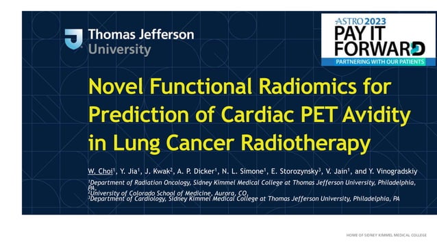 Novel Functional Radiomics for Prediction of Cardiac PET Avidity in ...