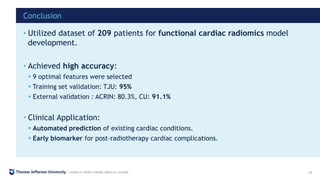 Novel Functional Radiomics for Prediction of Cardiac PET Avidity in ...