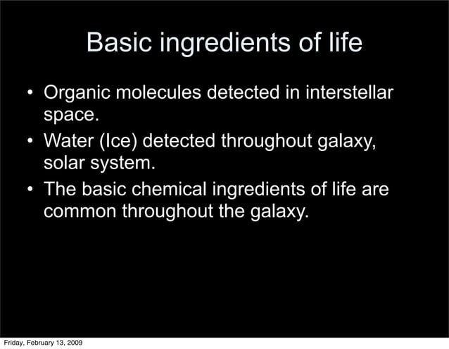 Astrobiology: Life on other planets | ZIP | Chemistry | Science
