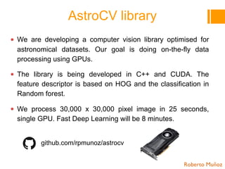 AstroCV: A computer vision library for Astronomy | PPT
