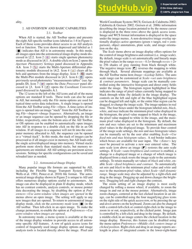 Astroimagej Image Processing And Photometric Extraction For Ultra-Precise Astronomical Light ...