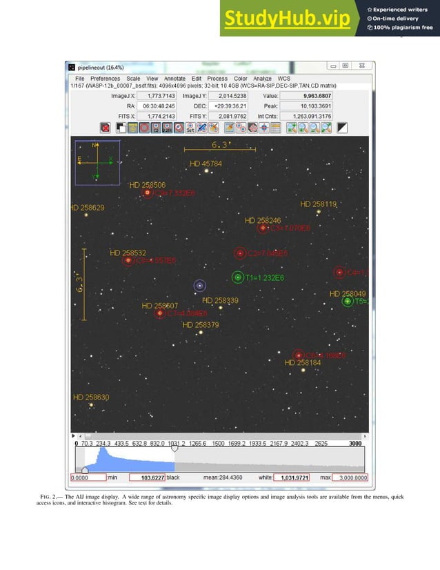 Astroimagej Image Processing And Photometric Extraction For Ultra-Precise Astronomical Light ...