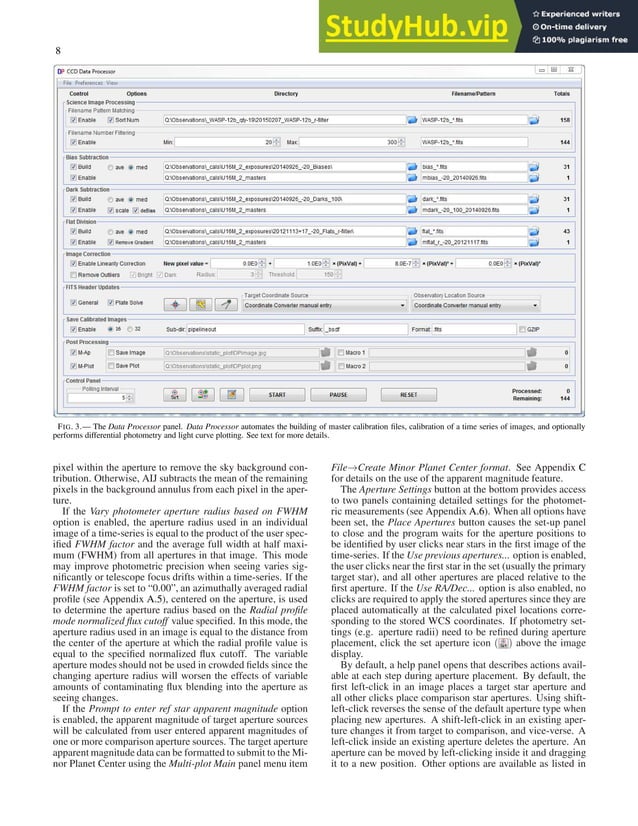 Astroimagej Image Processing And Photometric Extraction For Ultra-Precise Astronomical Light ...